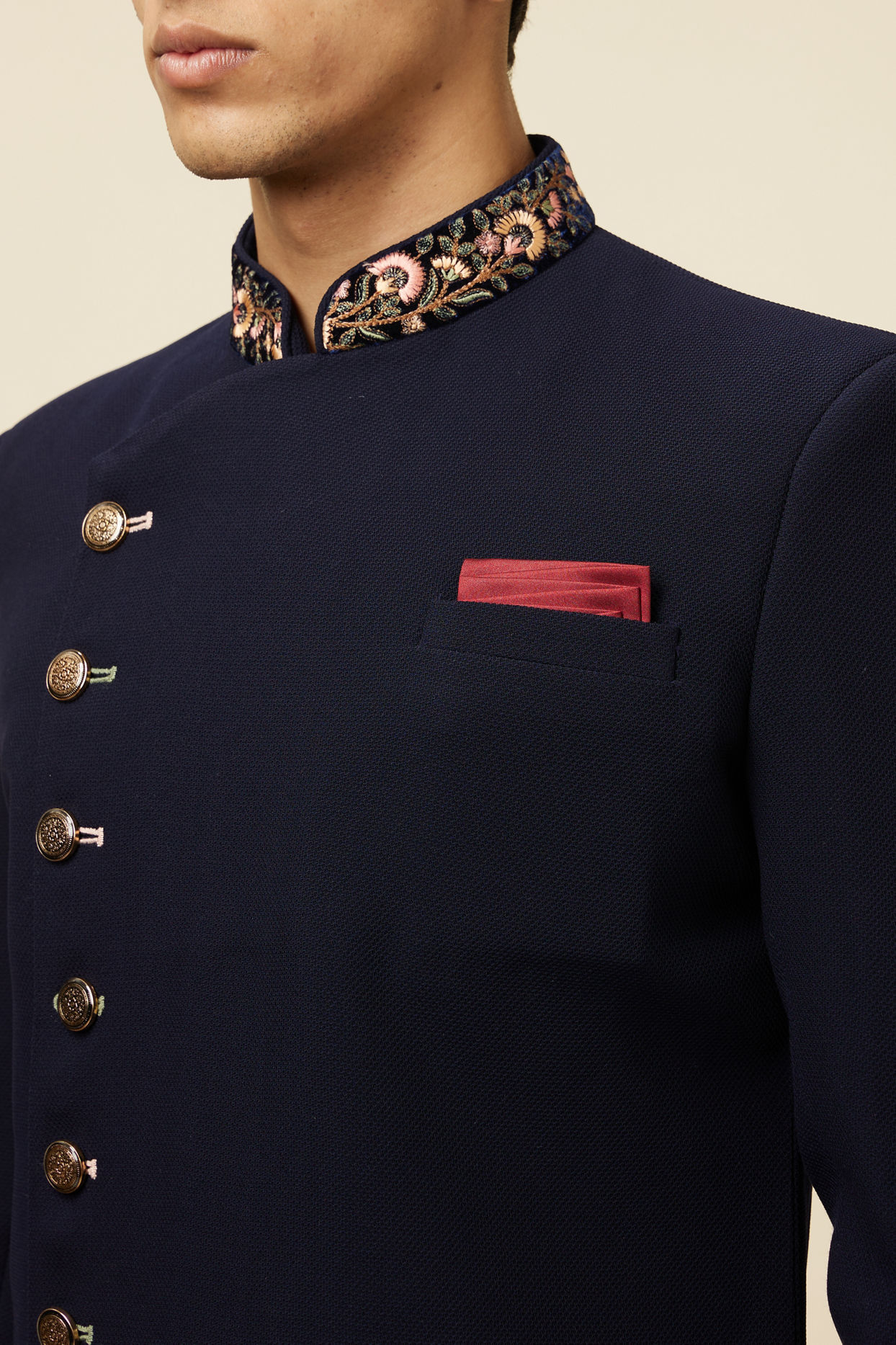 Buy Brilliant Blue Indo Western Suit Online in India @Manyavar - Indo ...