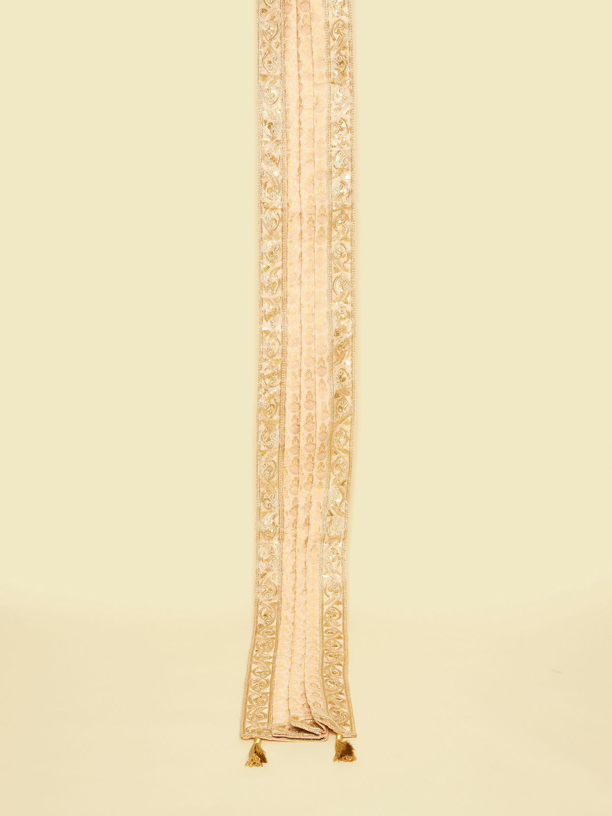 Buy Pink Pleated Traditional Stole Online in the USA @Manyavar ...