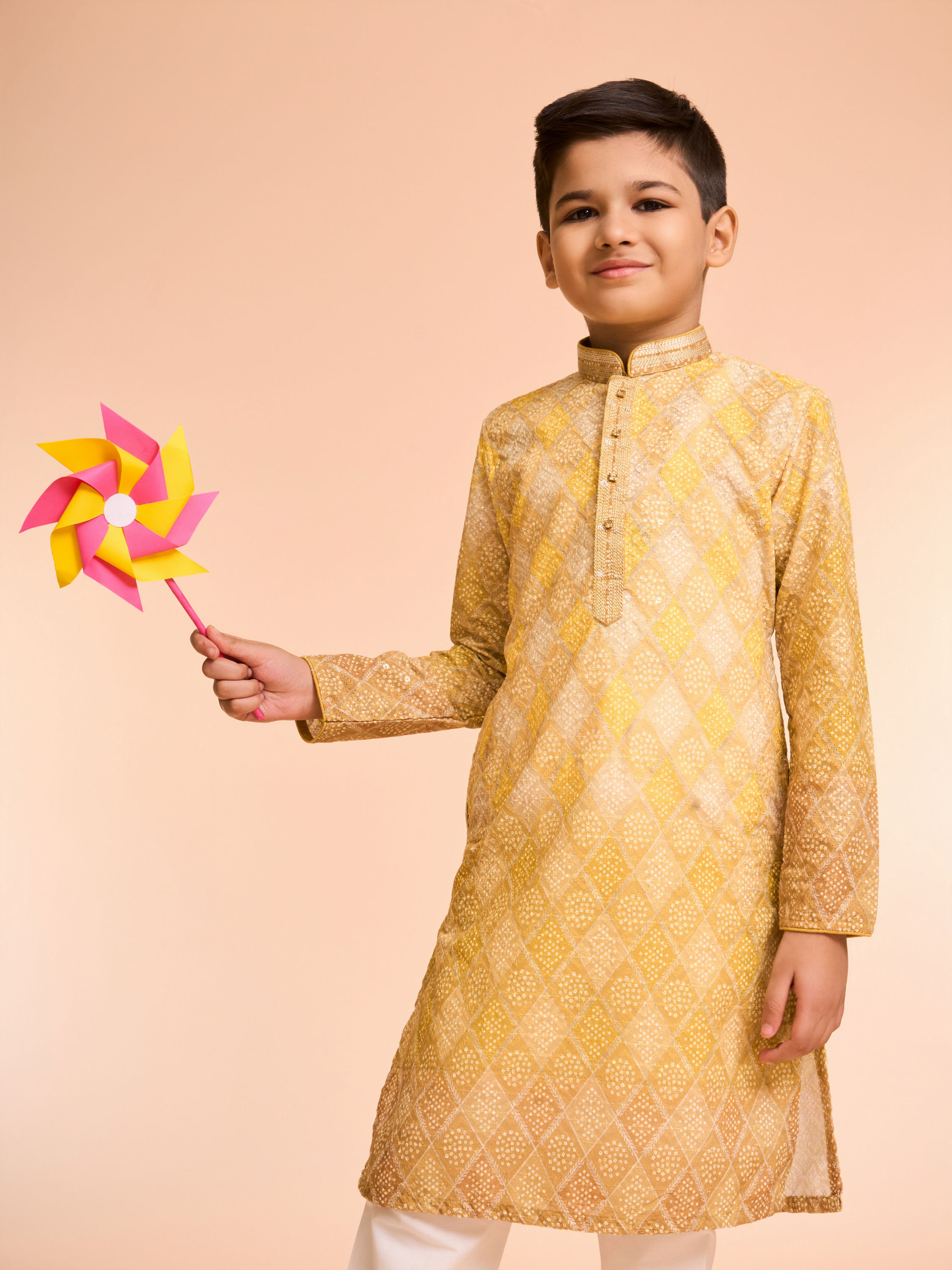 Buy Mustard Magic Kurta Pajama Online in India @Manyavar - Kurta Pajama ...