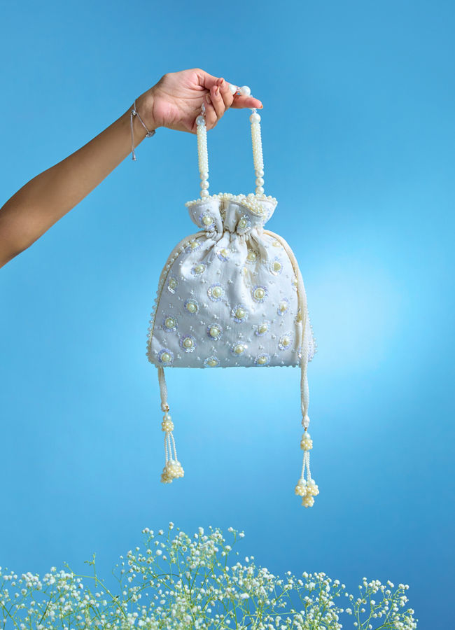 Buy Elegant Cream Bag Online in the USA @Mohey - Bag for Women