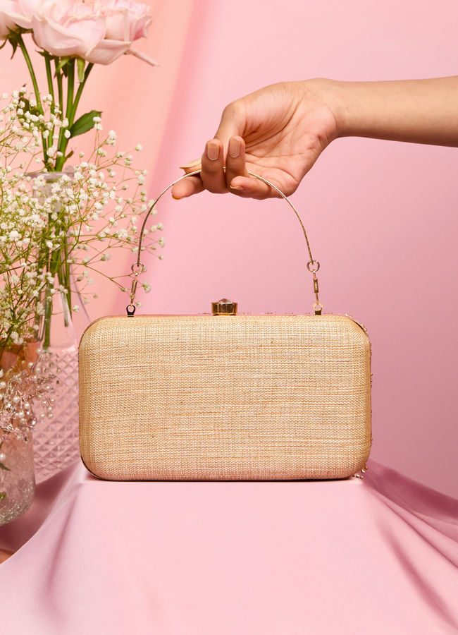 Buy Elegant Beige Celebration Bag Online in the USA @Mohey - Bag for Women