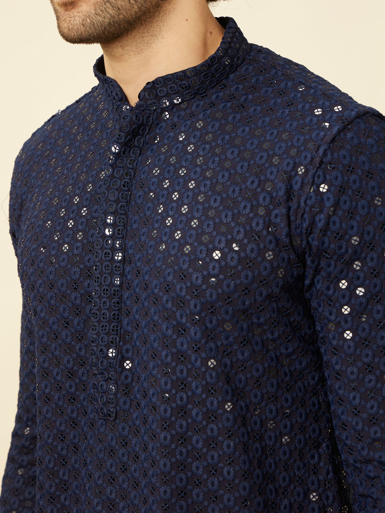 Buy Elegant Blue Kurta Pajama Online in Canada @Manyavar - Kurta Pajama ...