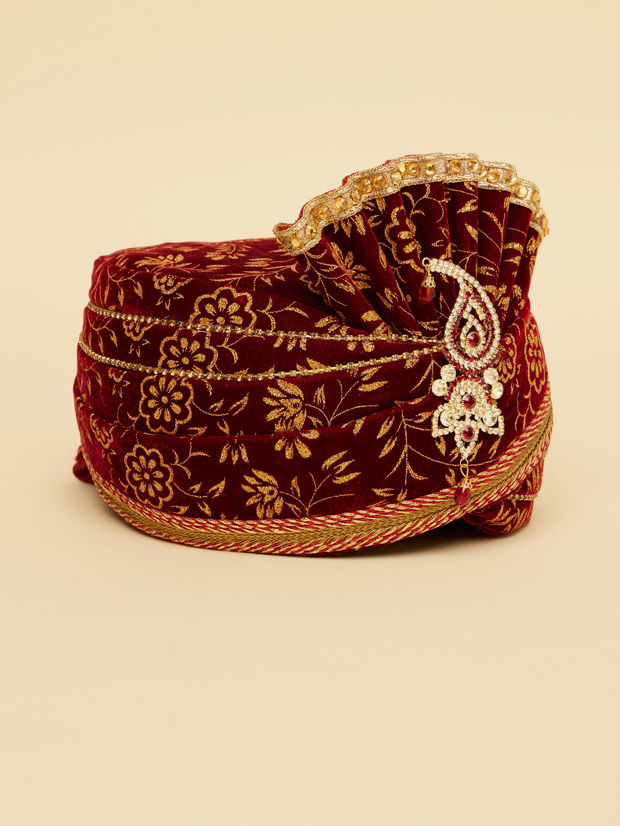 Buy Imperial Maroon Safa Online in India @Manyavar - Safa for Men