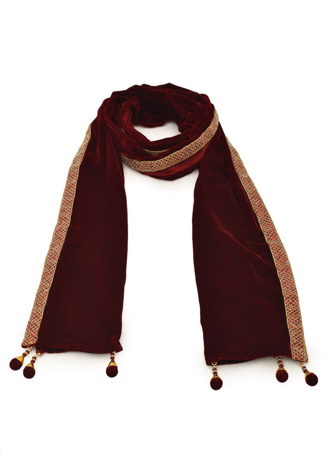 Dupatta for Men - Buy Classic Maroon Dupatta Online @Manyavar