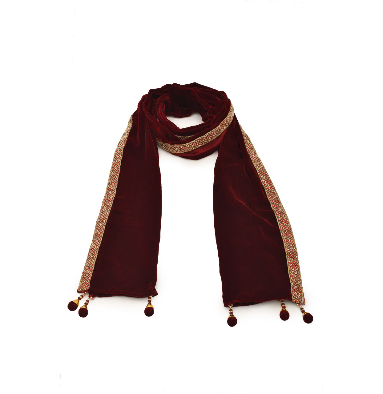 Dupatta for Men - Buy Classic Maroon Dupatta Online @Manyavar
