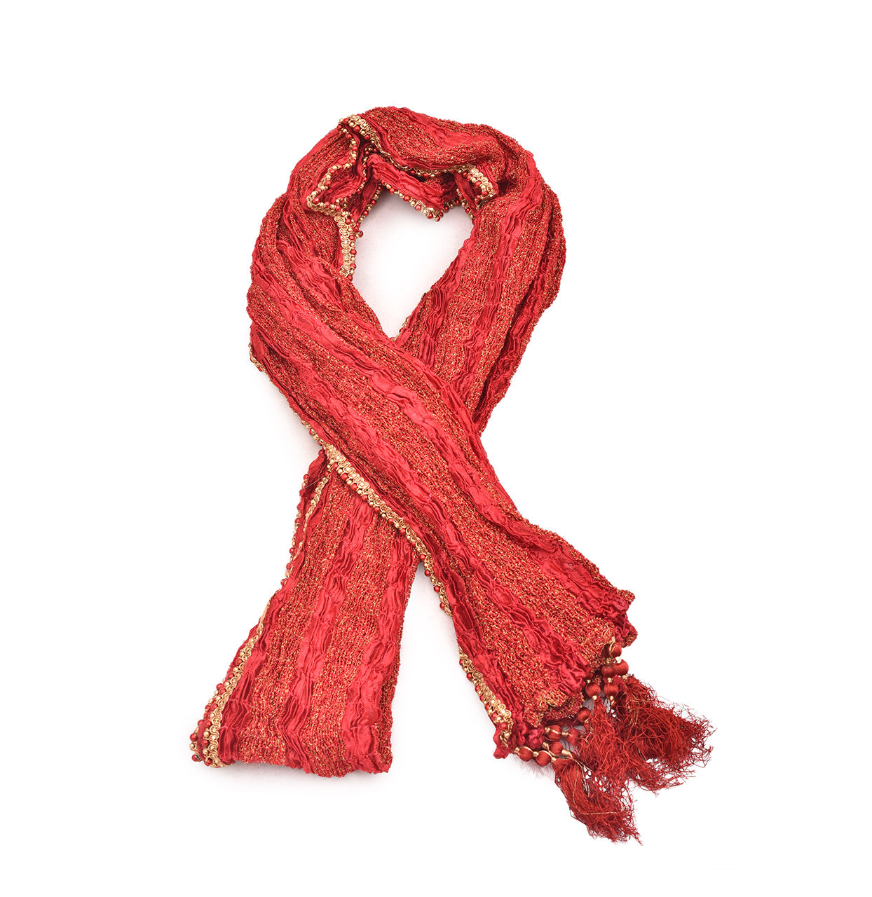 Buy Elegant Red Dupatta Online in the USA @Manyavar - Dupatta for Men