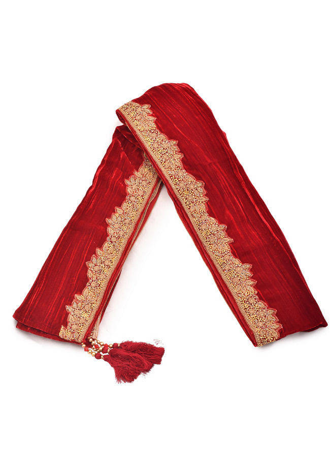 Buy Classy Red Dupatta Online in India @Manyavar - Dupatta for Men