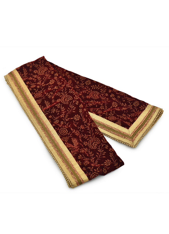 Buy Classic Velvet Maroon Dupatta Online in India @Manyavar - Dupatta ...