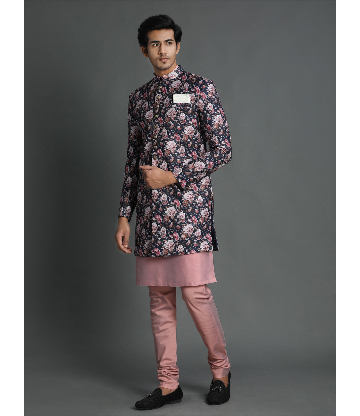 Buy Floral Indo-Western Set Online in the UK @Manyavar - Indo Western ...