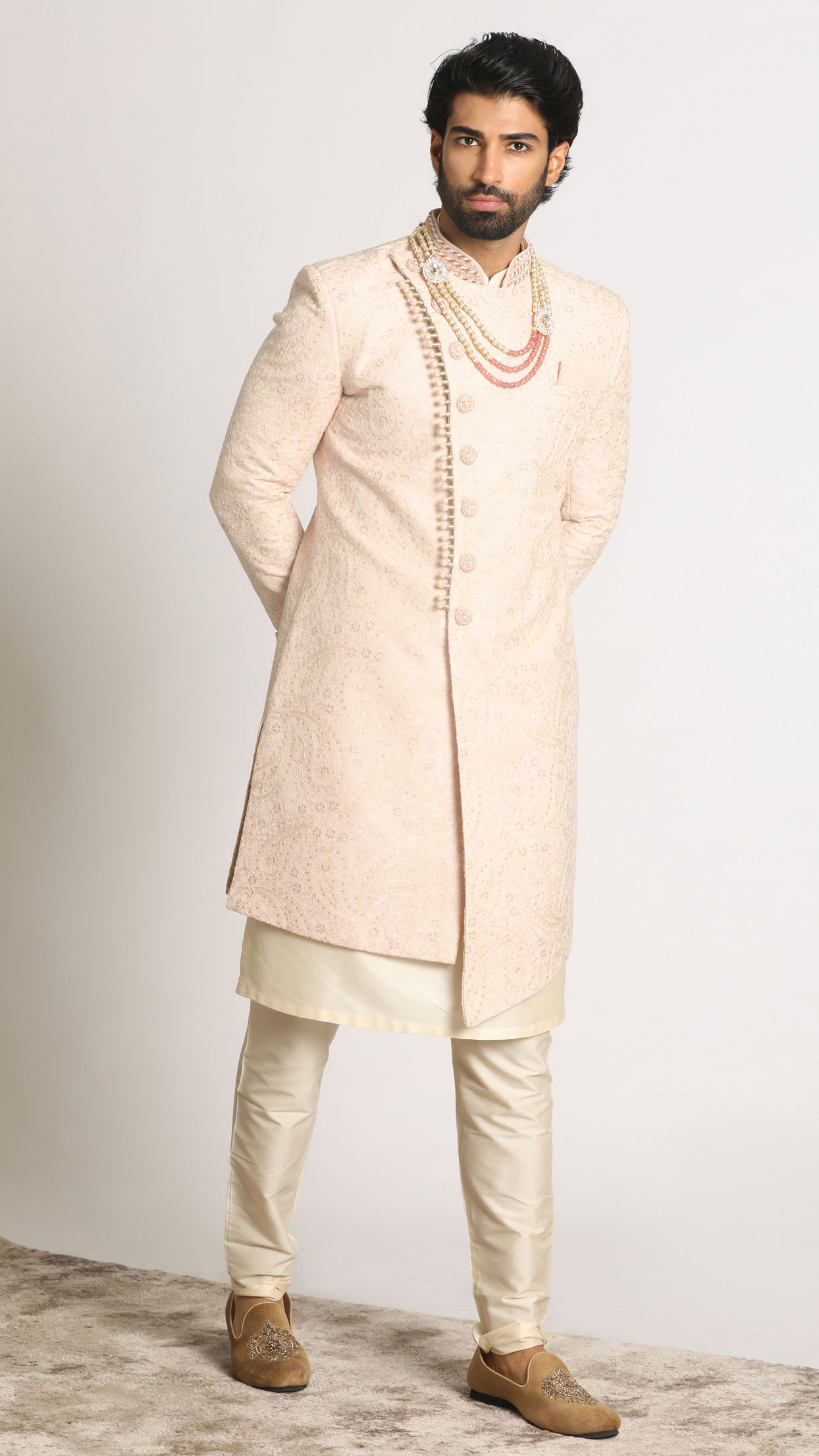 Indo Western for Men - Buy Light Pink Indo Western Online @Manyavar