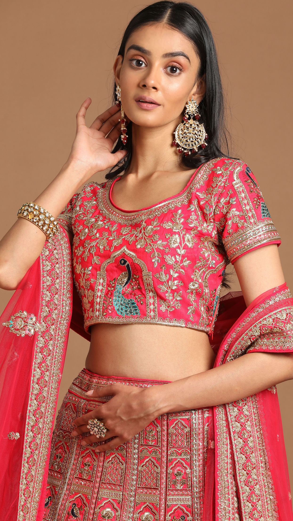 Buy Ravishing Rani Pink Bridal Lehenga Online in the USA @Mohey ...