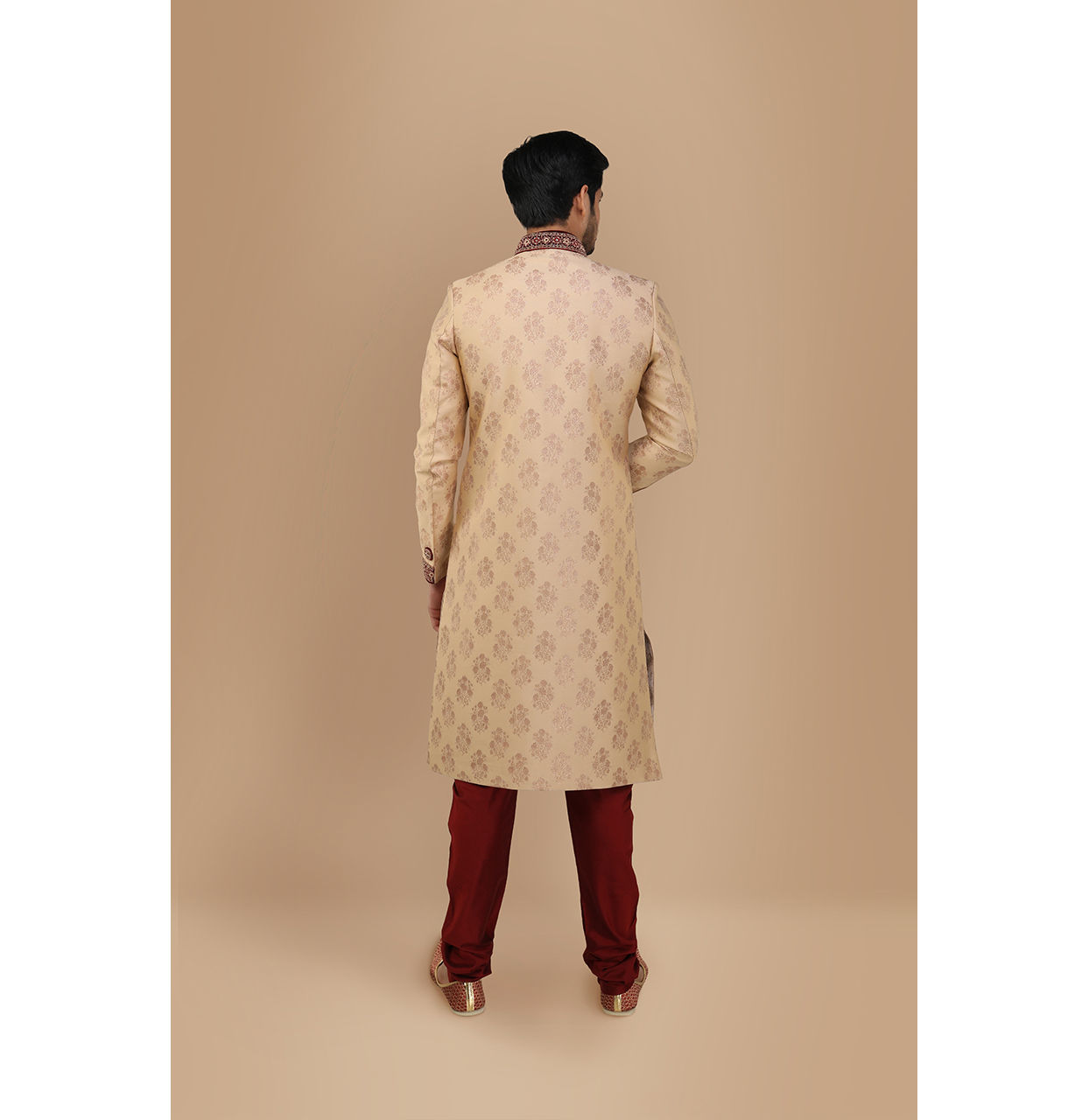 Buy Brilliant Fawn Sherwani Suit Online in India @Manyavar - Sherwani ...