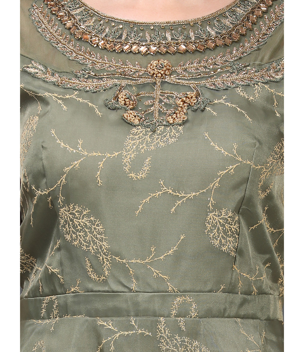 Indo Western for Women - Buy Outlandish Pista Gown Online @Mohey