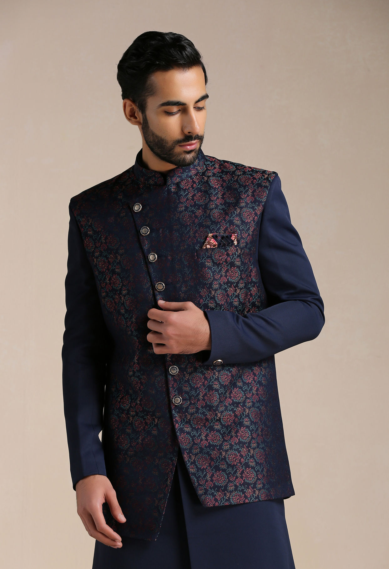 Indo Western for Men - Buy Alluring Blue Indo Western Set Online @Manyavar