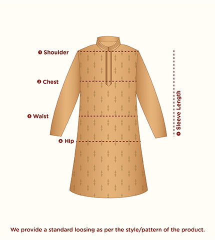 Kurta Pajama for Boys - Buy Boys Tropical Blue Floral Patterned Kurta ...