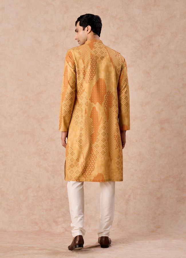Buy Radiant Mustard Kurta Pajama Online in India @Manyavar - Kurta ...