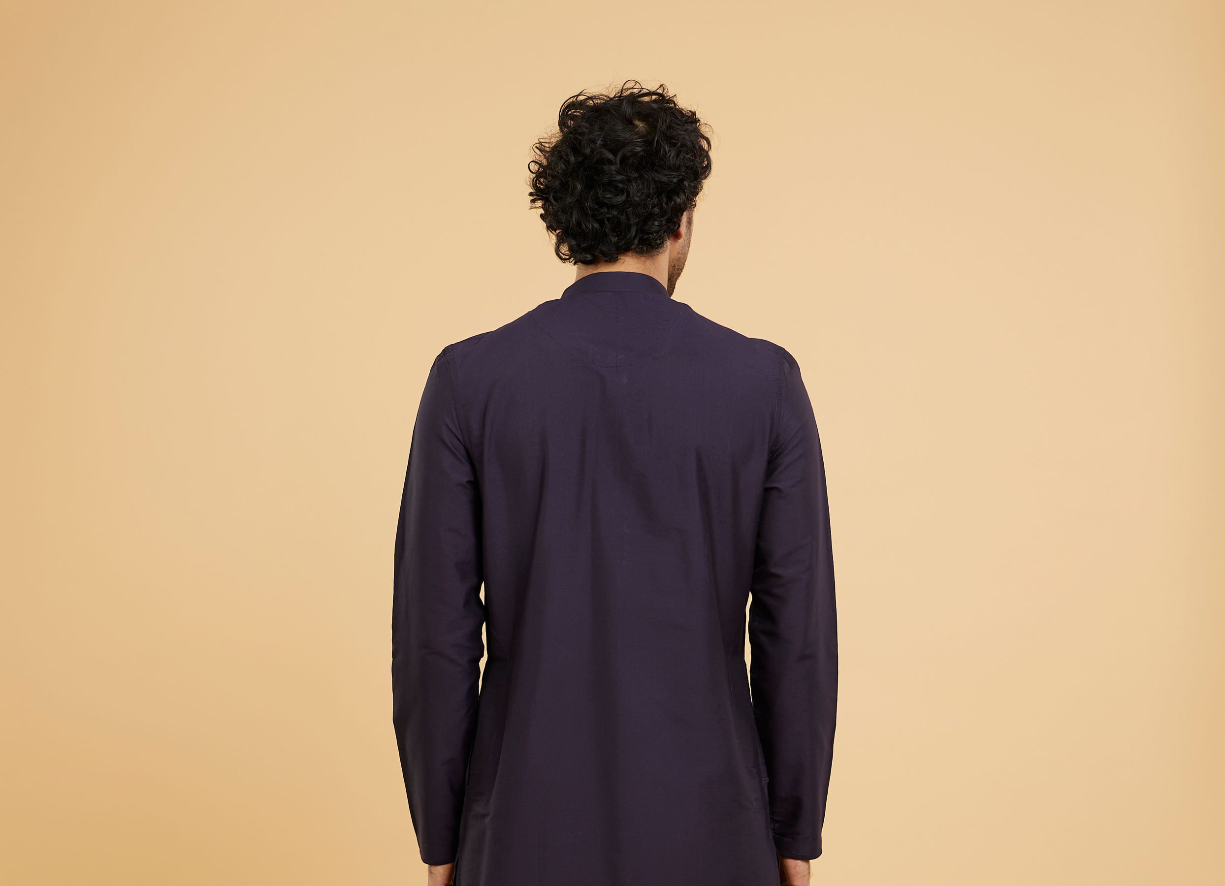 Buy Elegant Dark Blue Kurta Pajama Set Online in the UK @Twamev - Kurta ...