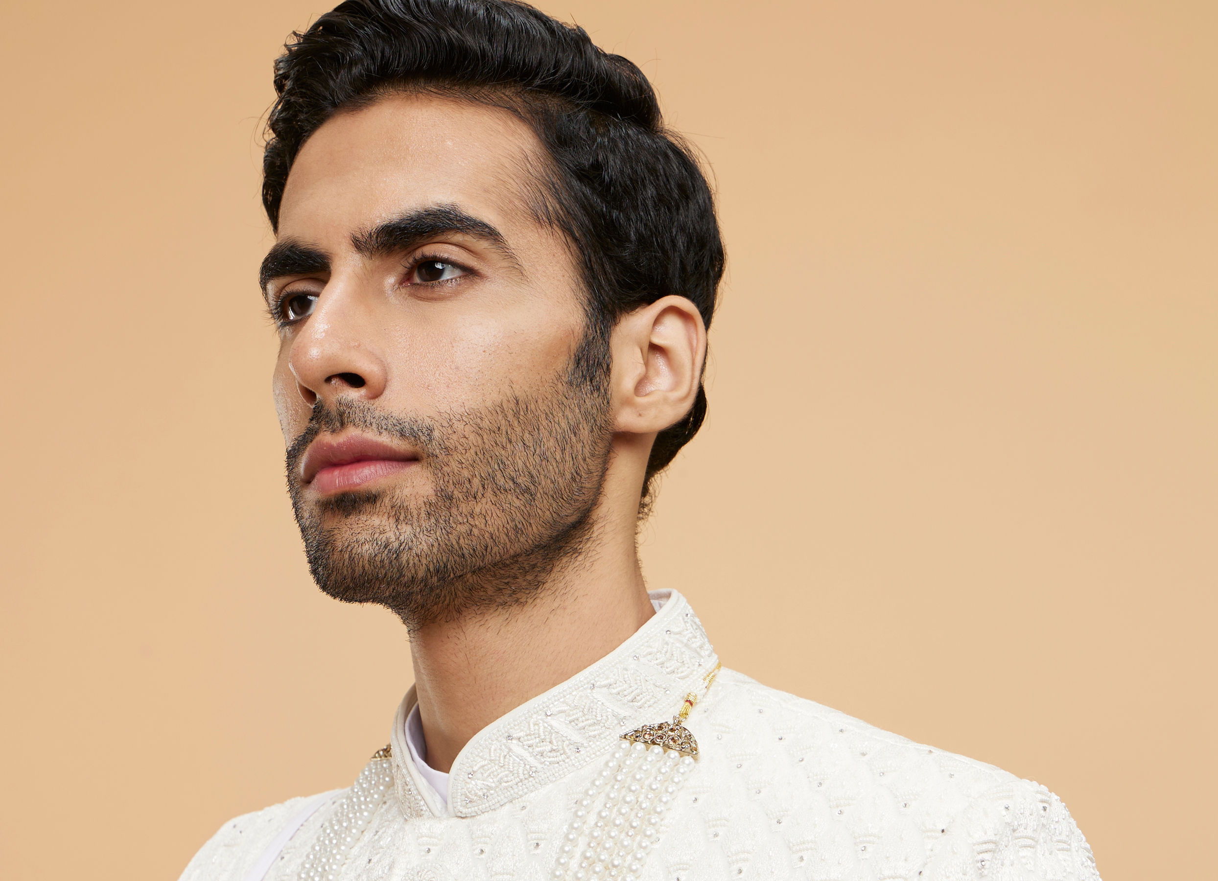 Buy Warm White Royal Sherwani Set Online in the USA @Twamev - Sherwani ...