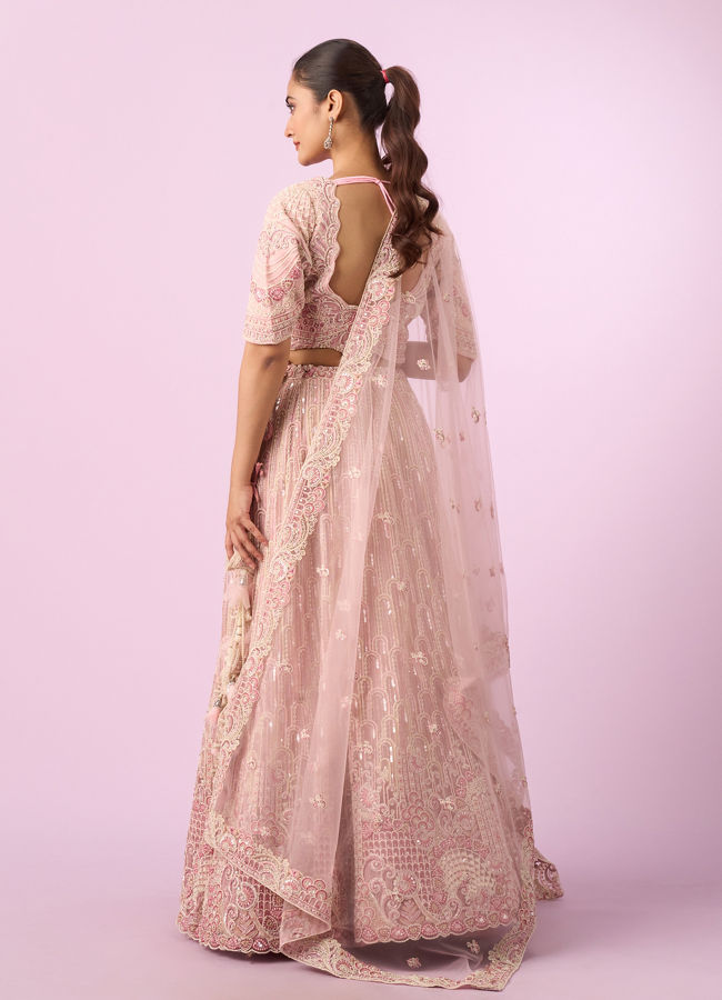 Buy Enchanting Light Pink Lehenga Online in India @Mohey - Lehenga for ...